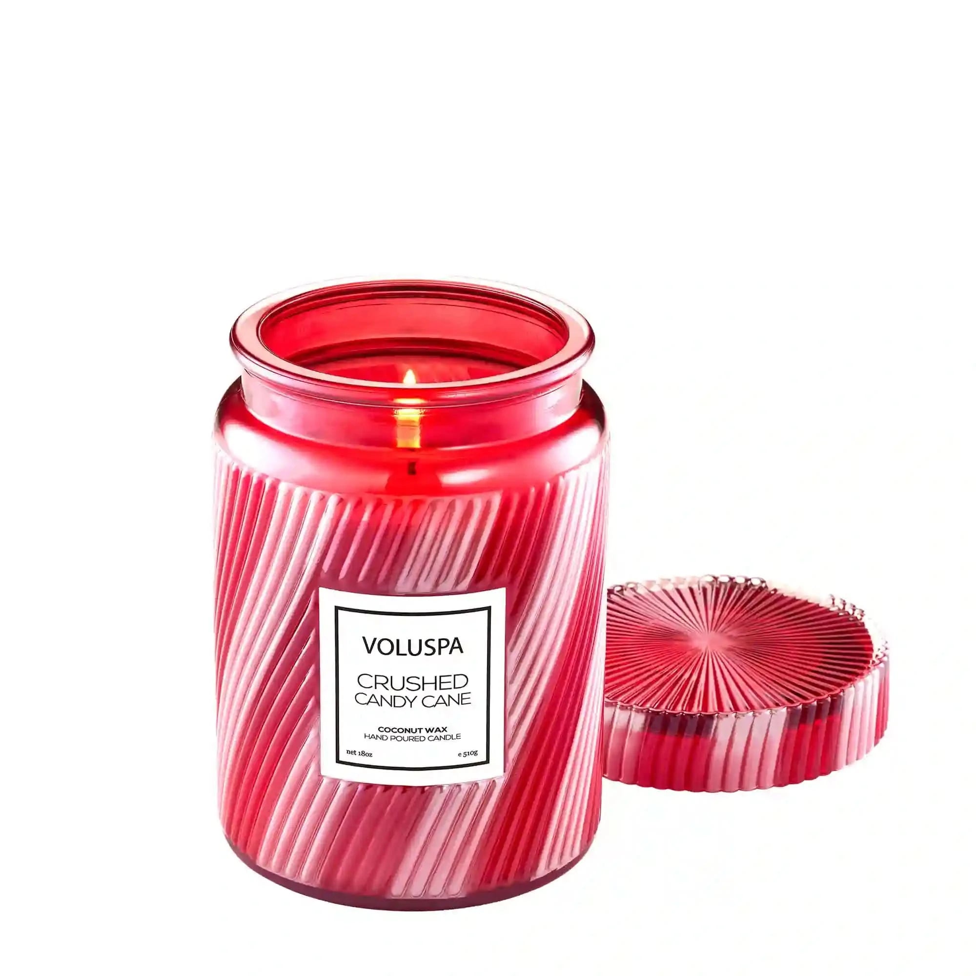 Crushed Candy Cane Large Jar Candle – Cos Bar